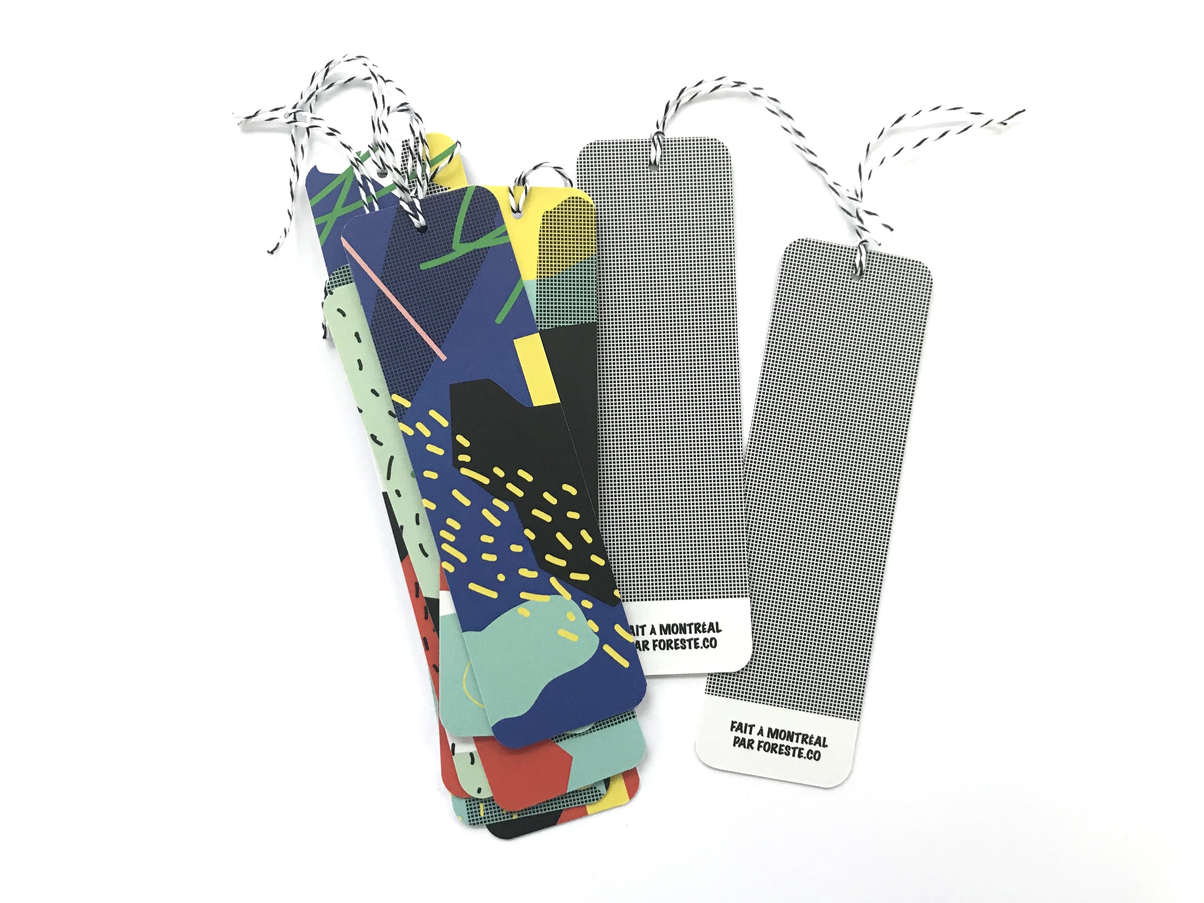 Paquet de 10 Signets en carton plastifié / Cardstock bookmarks – UNIK ...